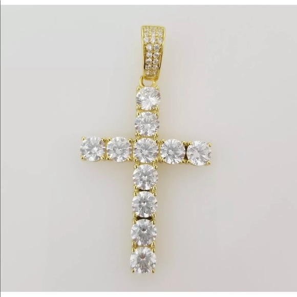 Accessories | Lab Diamond Cross Pendant | Poshmark